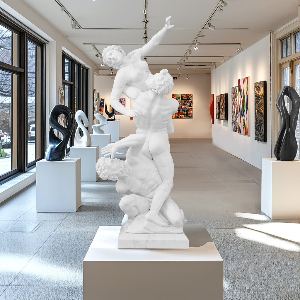 FINEST Famous The Rape of the Sabine Women Marble Statue Replica – Mas