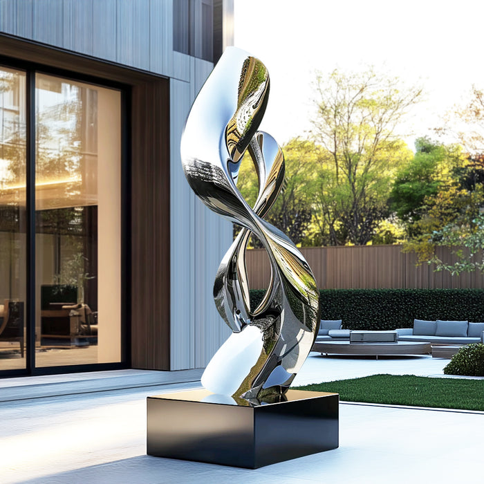 FINEST Custom Modern Abstract Garden Art Outdoor Stainless Steel Sculp